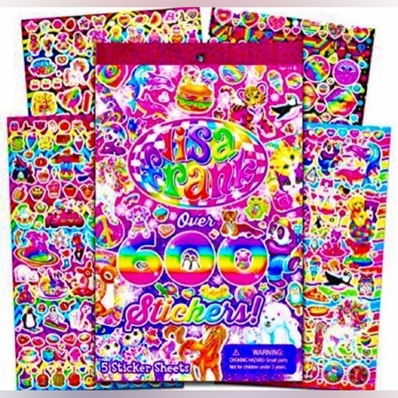 Lisa Frank | Accessories | Lisa Frank Large 60 Count Sticker Set | Poshmark